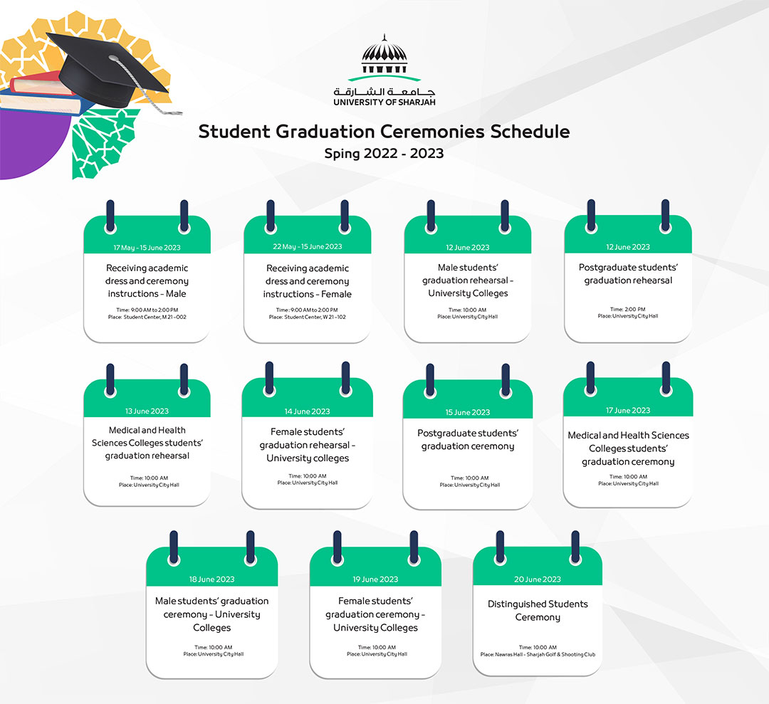 Students Graduation Ceremony Schedule Spring 2022/2023