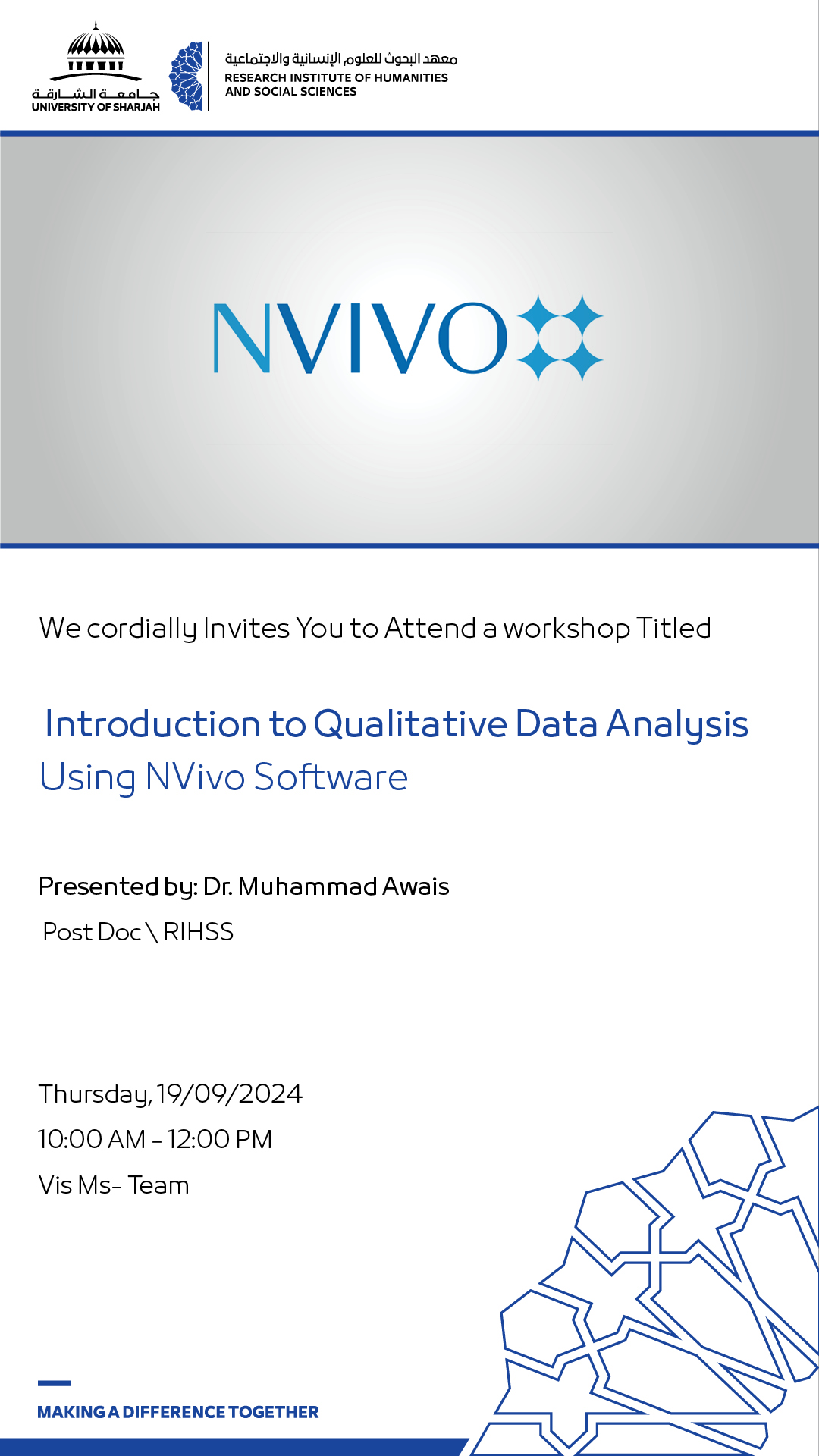 Introduction to Qualitative Data Analysis Using NVivo Software